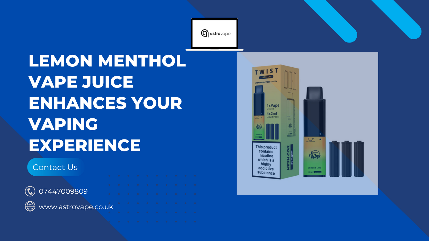 How Lemon Menthol Vape Juice Enhances Your Vaping Experience – AstroVape